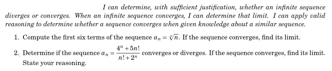 Solved I can determine, with sufficient justification, | Chegg.com