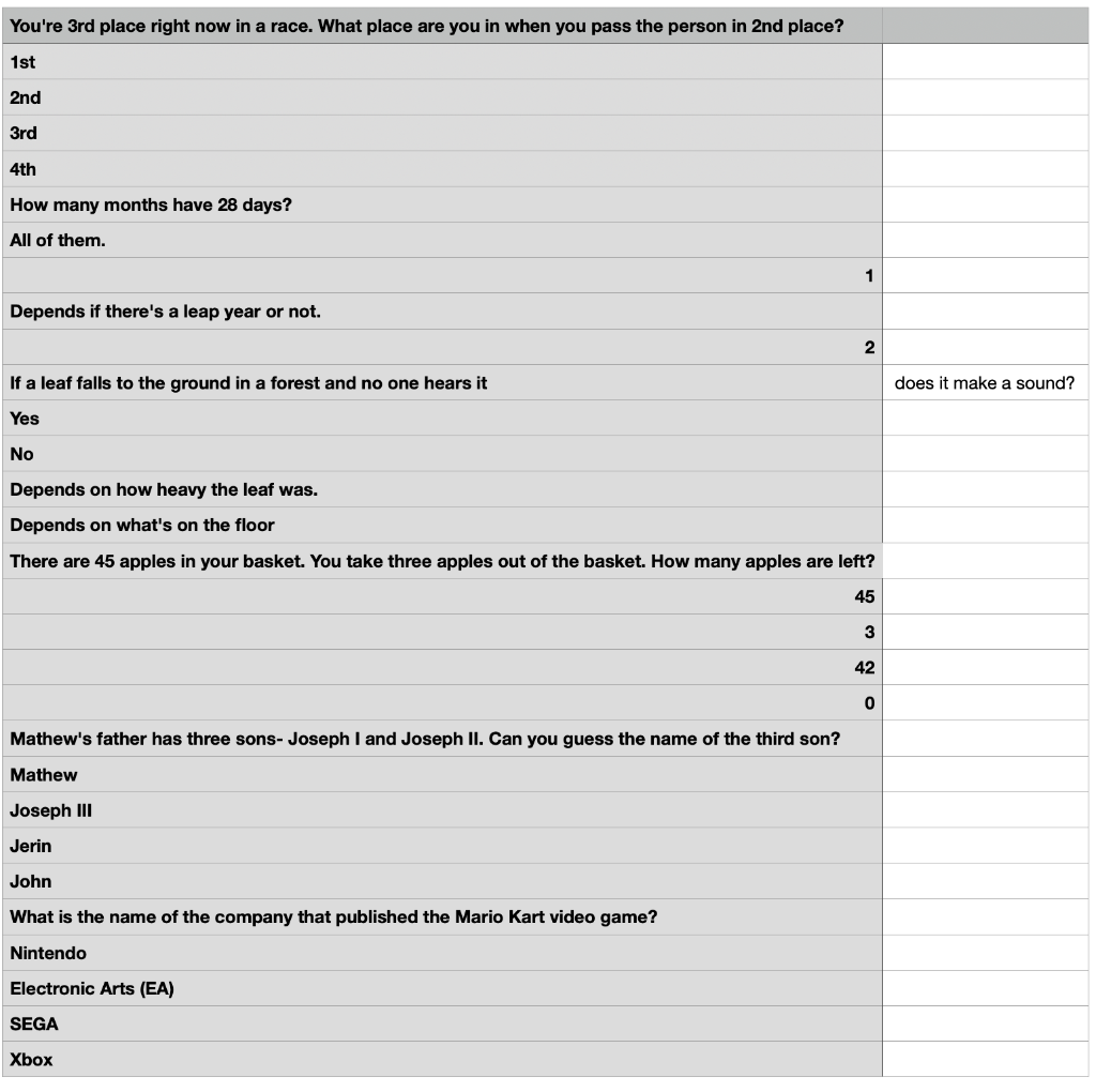 Solved 1. Download the quiz.csv file and read the file into | Chegg.com