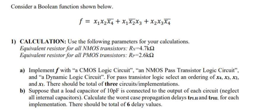 Consider a Boolean function shown below. f = x1x2x4 + | Chegg.com
