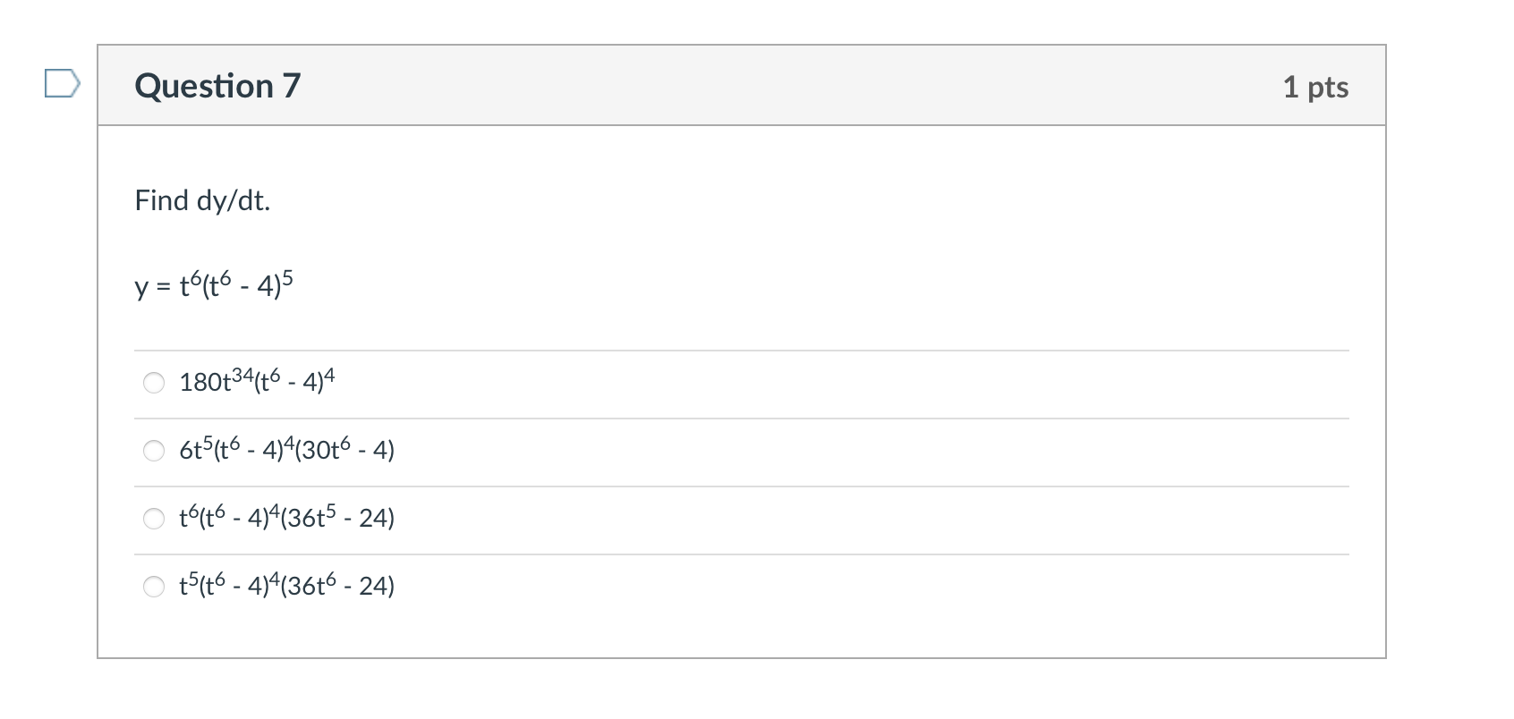 Solved Find dy/dt. | Chegg.com