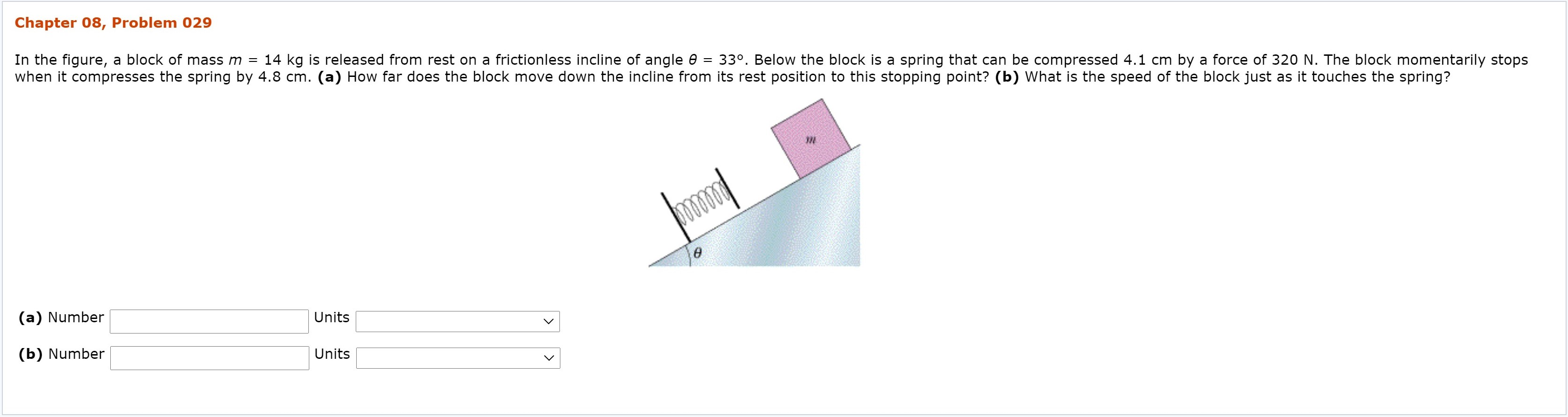 Solved Chapter 08, Problem 029 = In the figure, a block of | Chegg.com