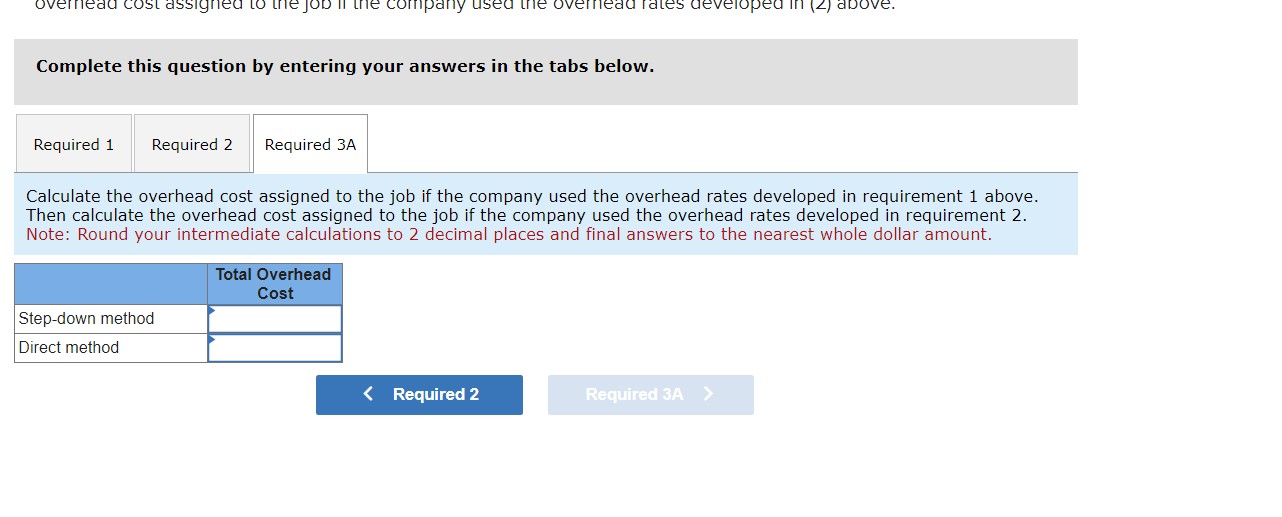 Solved Using the step-down method, allocate the service | Chegg.com