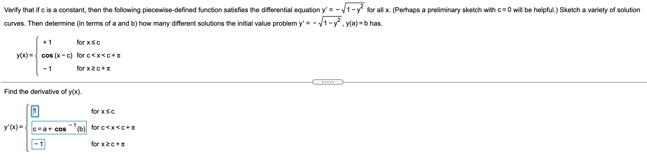 Solved = Verify that if c is a constant, then the following | Chegg.com