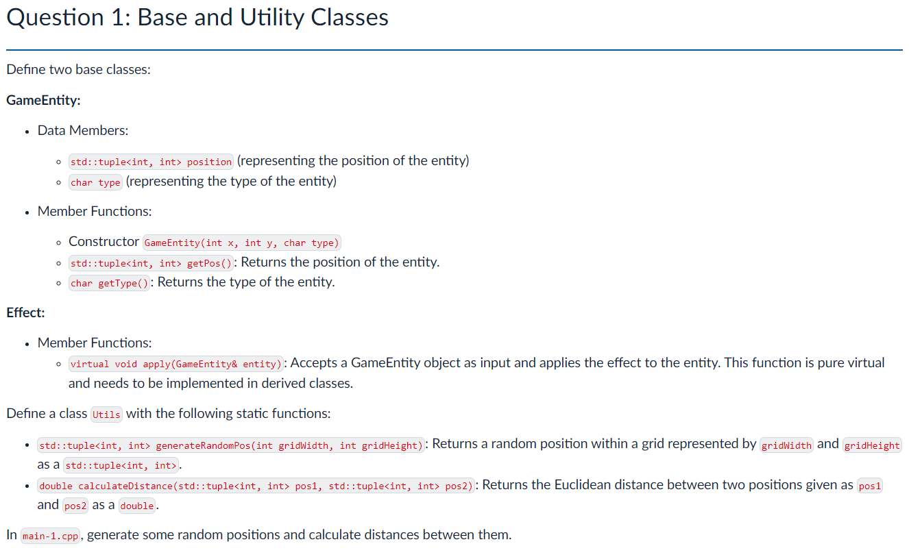 Solved For this workshop, you will design a simple game. | Chegg.com
