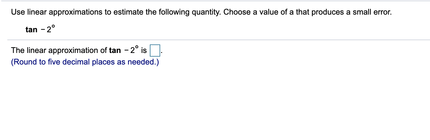 Solved Use linear approximations to estimate the following | Chegg.com