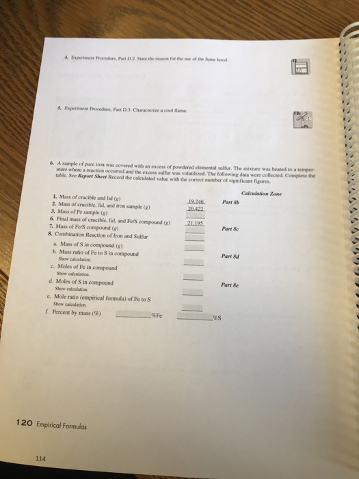 Solved Experiment 7 Prelaboratory Assignment Empirical | Chegg.com