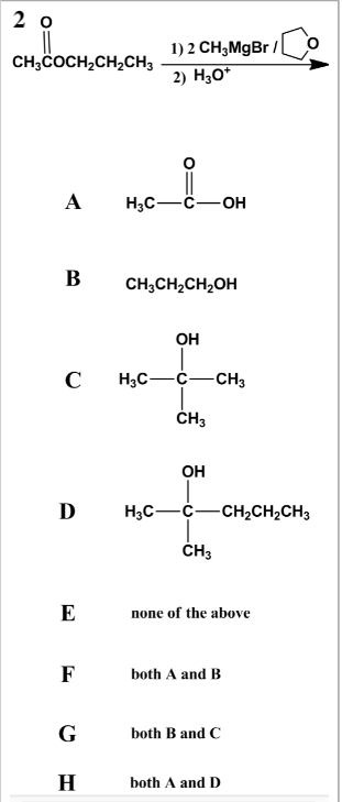 Solved ' NaOCH.CH 2 OCH2CH3 OH A པ་བ་ . ii OCH2CH3 D E | Chegg.com