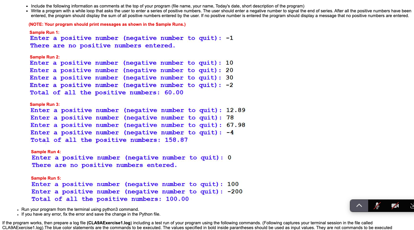 Solved - Include the following information as comments at | Chegg.com