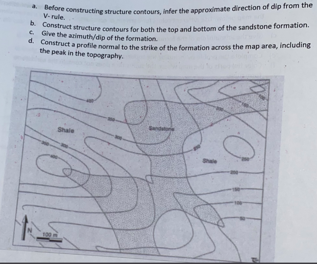 Solved a. Before constructing structure contours, infer the | Chegg.com