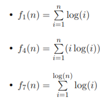 Summation Formulas Log