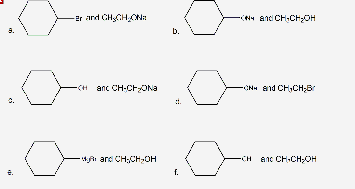 Solved Which of the pair compounds is the best set of | Chegg.com