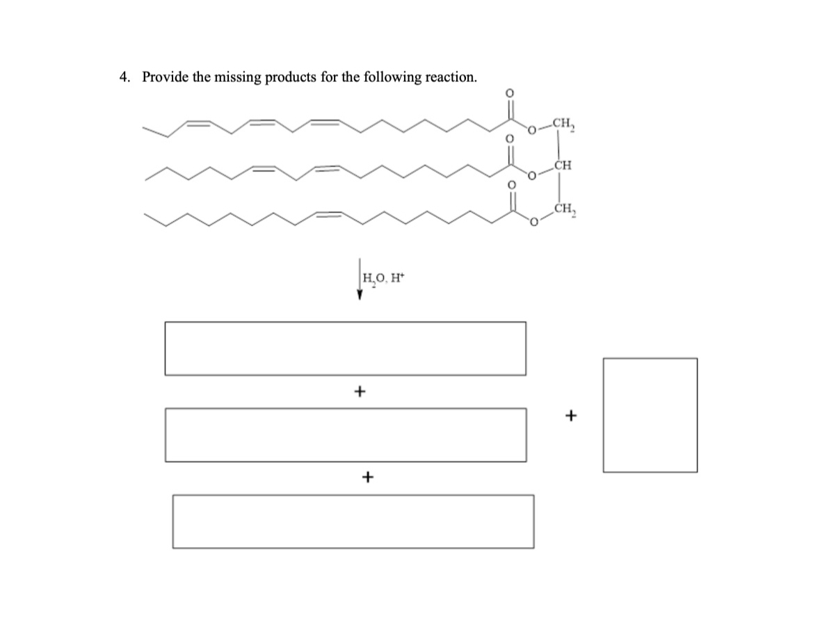 Solved 4. Provide the missing products for the following | Chegg.com