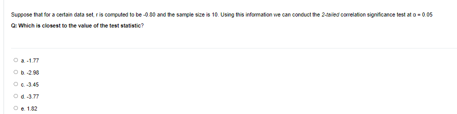 Solved Suppose that for a certain data set, ris computed to | Chegg.com