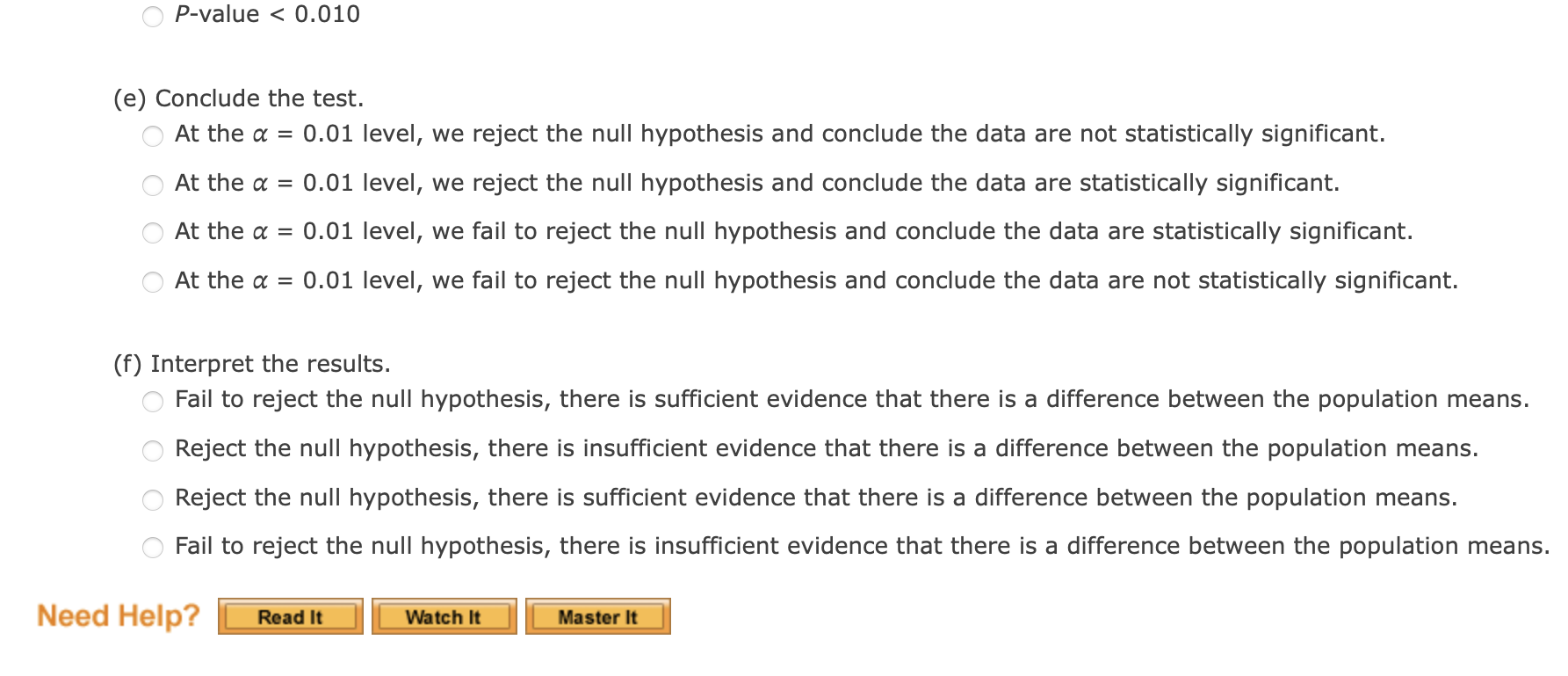 Solved (a) What distribution does the sample test statistic | Chegg.com