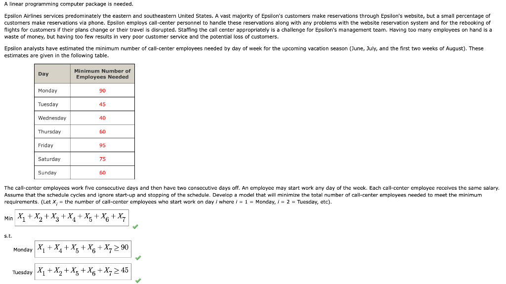 Solved A linear programming computer package is needed. | Chegg.com