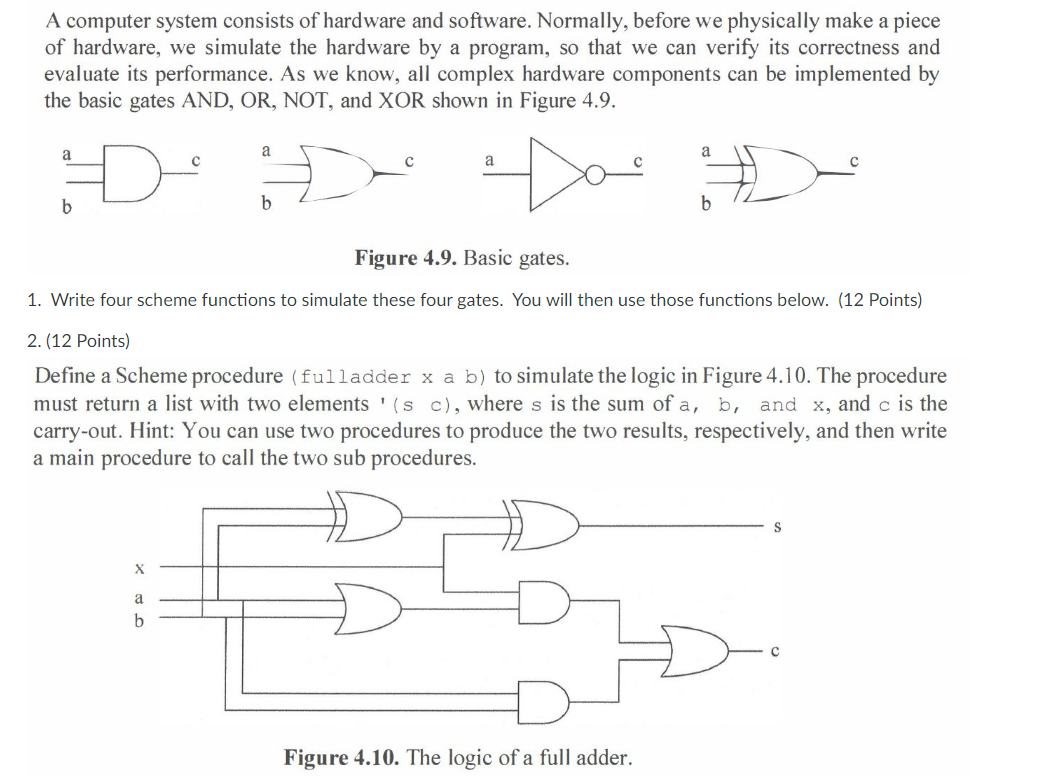 A computer system consists of hardware and software. | Chegg.com