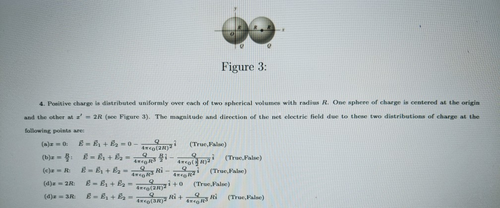 Solved o Figure 3: 4. Positive charge is distributed | Chegg.com