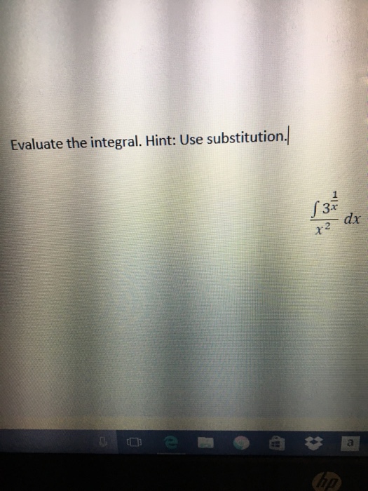 Solved Evaluate the integral. integral 3^1/x/x^2 dx | Chegg.com