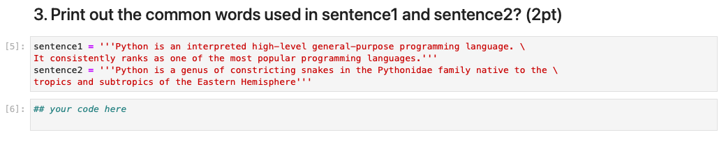 [solved] Sentence1 Python Is An Interpr