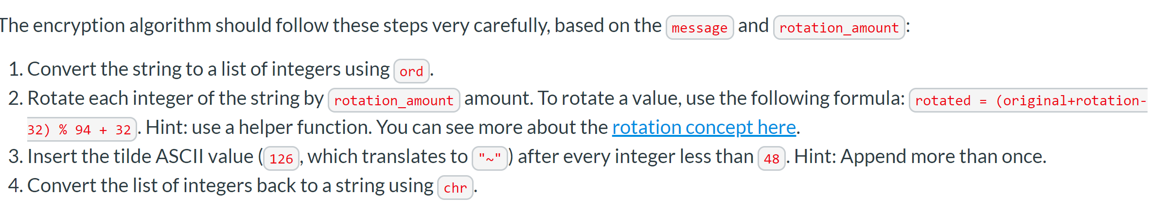 Solved encrypt_text: Consumes a string (plaintext message) | Chegg.com