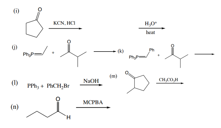 Solved Chapter 19: Aldehydes and ketones 1.Predict the | Chegg.com
