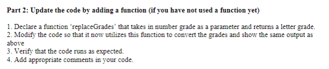 Solved Activity 6: Converting number grades to letter grades | Chegg.com