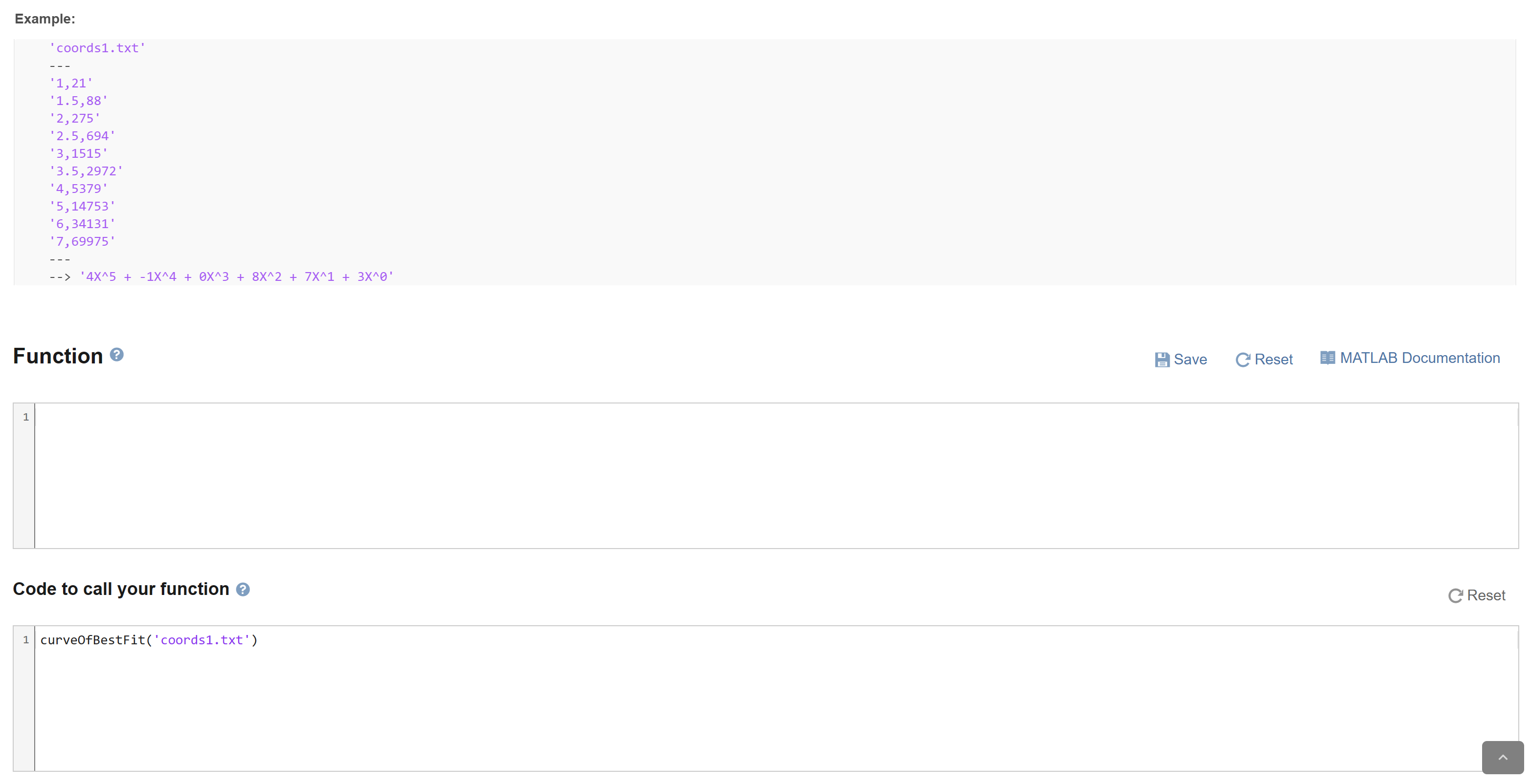 Solved Please create the following function in MATLAB!!! I | Chegg.com