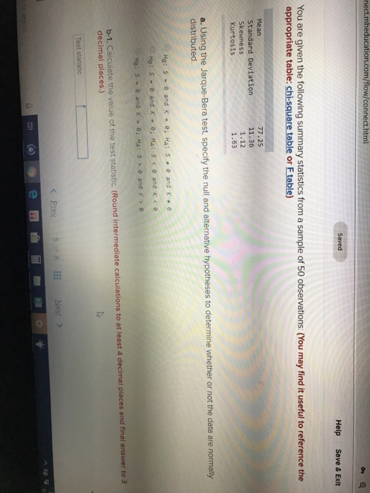 Solved ucation.com/flow/connect.html Help Save & Exit You | Chegg.com