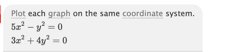 Solved Plot each graph on the same coordinate | Chegg.com