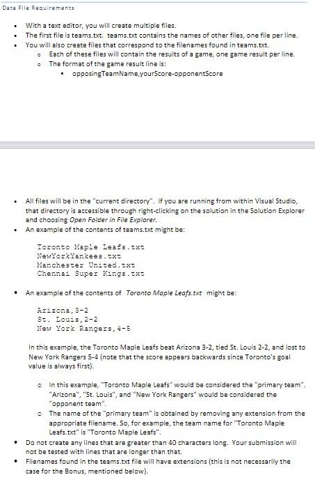 Solved - With a text editor, you will create multiple files. | Chegg.com