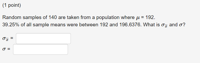 Solved Random samples of 140 are taken from a population | Chegg.com