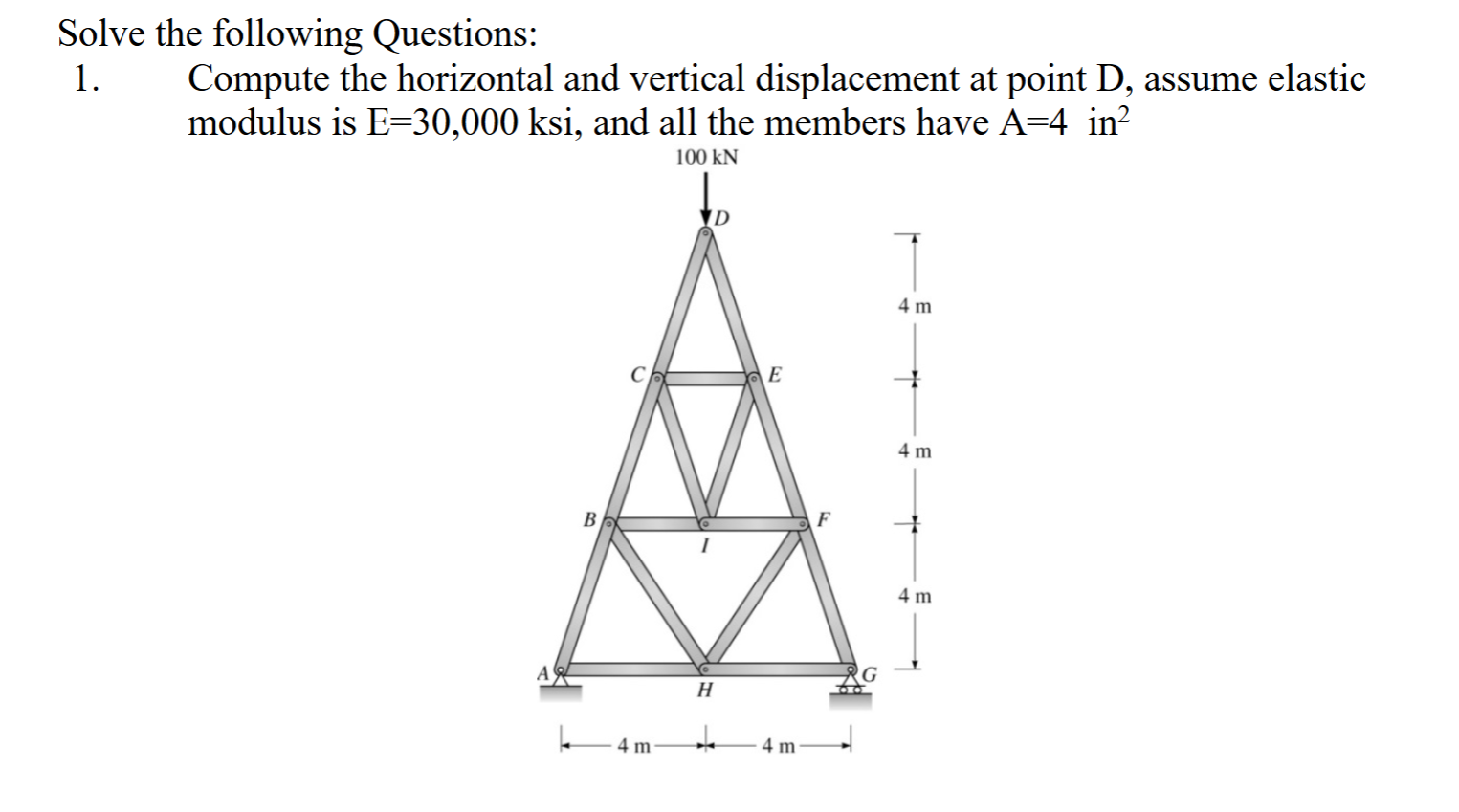 Solved Solve the following Questions:Compute the horizontal | Chegg.com