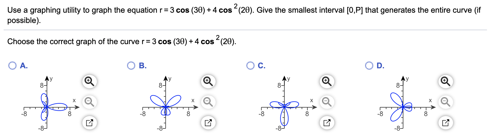 Solved Use a graphing utility to graph the equation r = 3 | Chegg.com