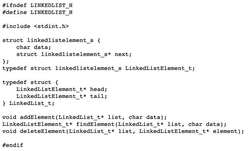 Solved Using the same header file here, which defines a | Chegg.com