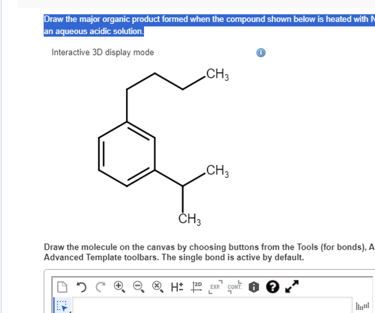 Solved Draw the major organic product formed when the | Chegg.com