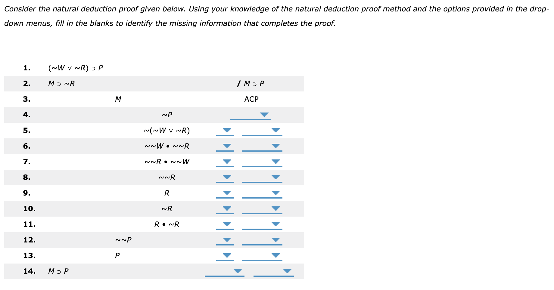Solved Consider the natural deduction proof given below. | Chegg.com