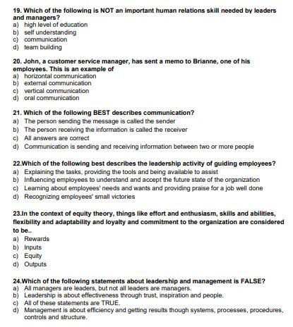 Solved 19. Which of the following is NOT an important human | Chegg.com