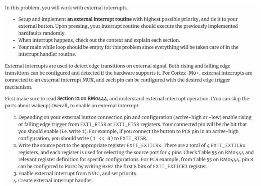In this problem, you will work with external | Chegg.com