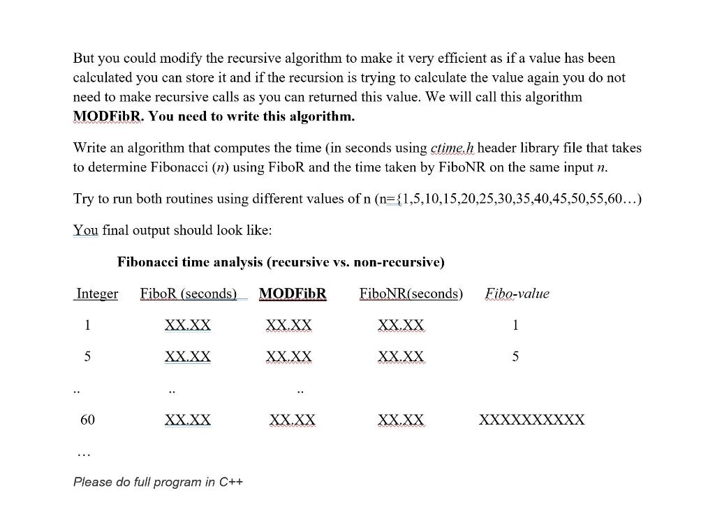 Solved Compare Fibonacci (recursion vs. bottom up) In this | Chegg.com