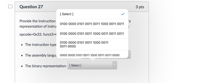 Provide the instruction type, assembly language | Chegg.com