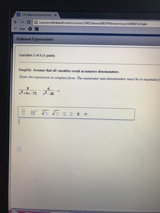 Solved Simplify. Assume that all variables result in nonzero | Chegg.com