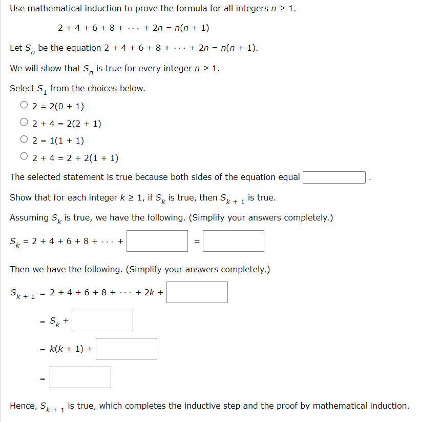 Solved Use mathematical induction to prove the formula for | Chegg.com