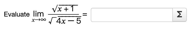 Solved limx→∞4x−5x+1=limx→∞ln2x7x=limx→∞xln5x= | Chegg.com