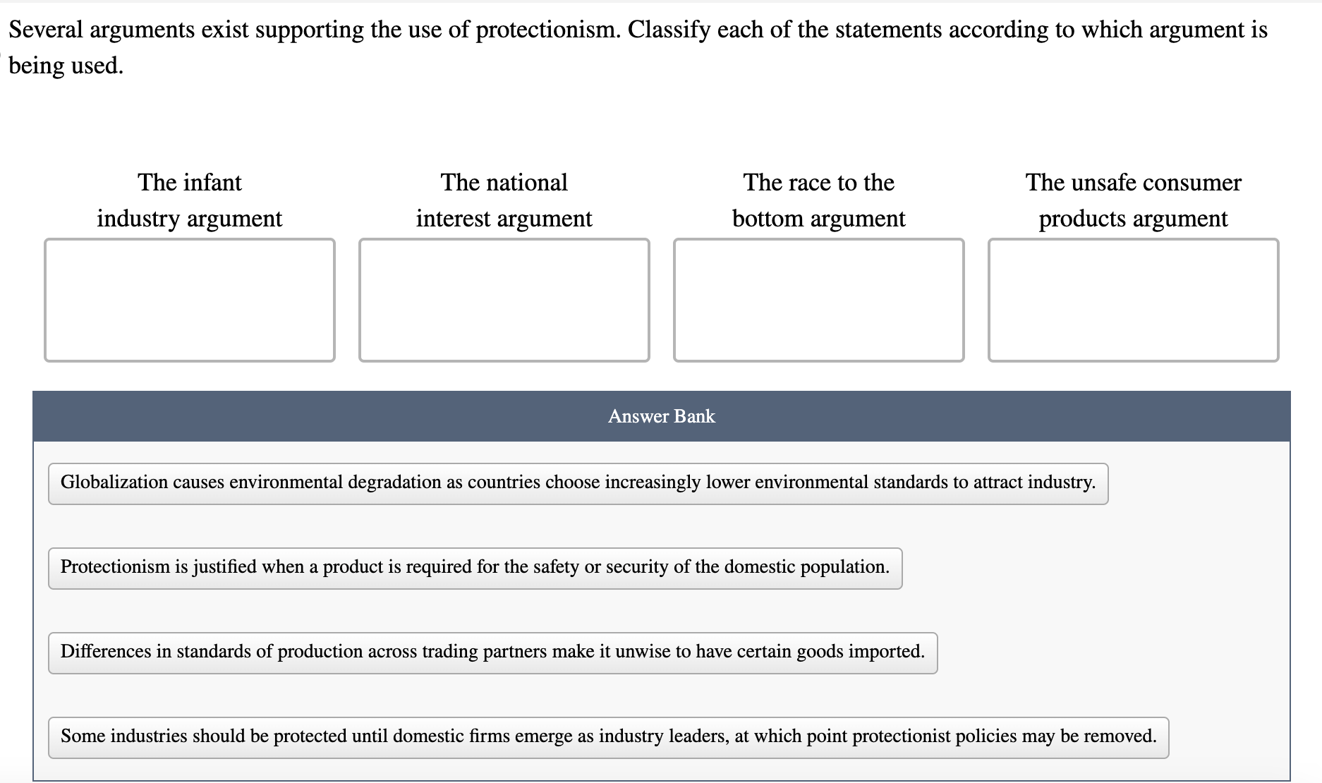 Solved Several arguments exist supporting the use of | Chegg.com