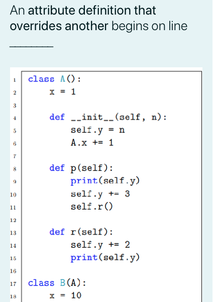 Solved a local variable is created on line 22 An attribute | Chegg.com