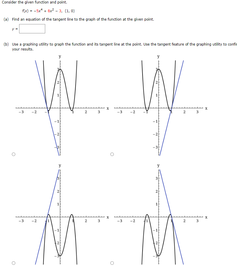 Solved Consider the given function and point. | Chegg.com