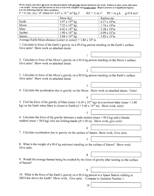 Solved Write clearly and show all work on attached sheets | Chegg.com