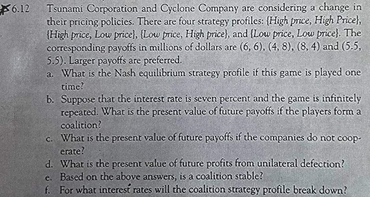 Solved 12 Tsunami Corporation and Cyclone Company are | Chegg.com