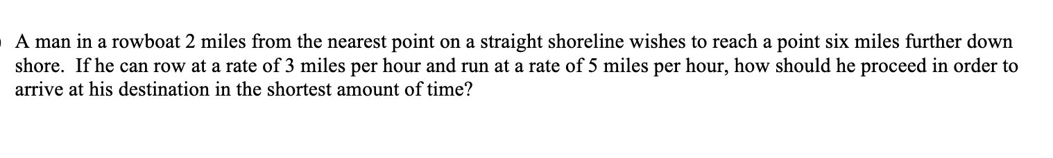 Solved Optimization Practice. Set up each problem below, | Chegg.com