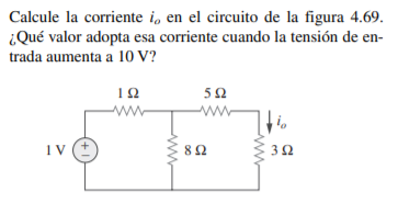Solved Calcule la corriente i, en el circuito de la figura | Chegg.com